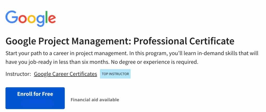 Google Project Management Certificate: $73K Entry Salary [2023]